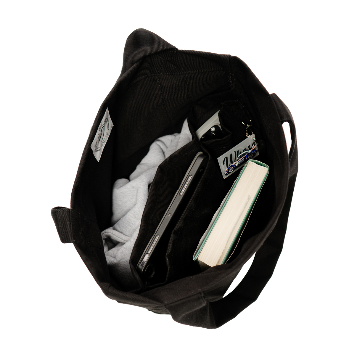 BLACK MEDITERRANEAN BAG - Torba M-Bag na Ramię z Przegródkami i Kiesze ...